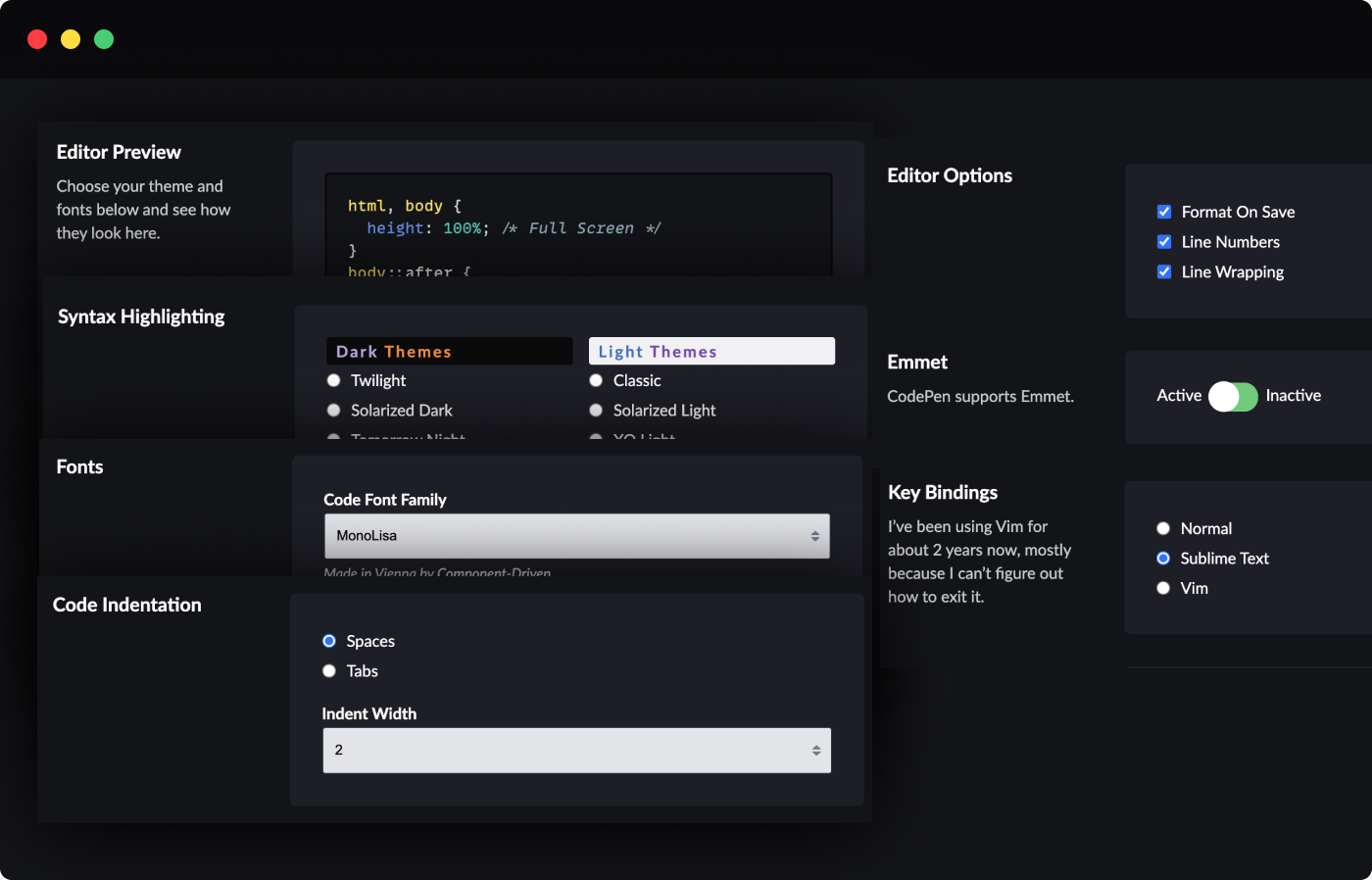 CodePen Startup Stash